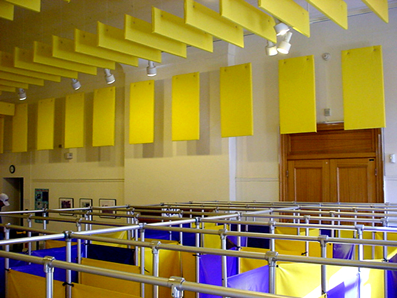 Cloudscape Ceiling Baffles (Encapsulated PVC-Vinyl Baffles, Sailcloth ...