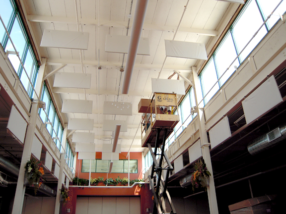 Cloudscape Ceiling Baffles (Encapsulated PVC-Vinyl Baffles, Sailcloth ...